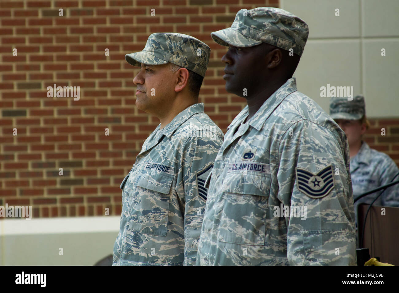 Master Sgt. Joaquin Raya (left) and Tech Sgt. Gregory Artis are ...