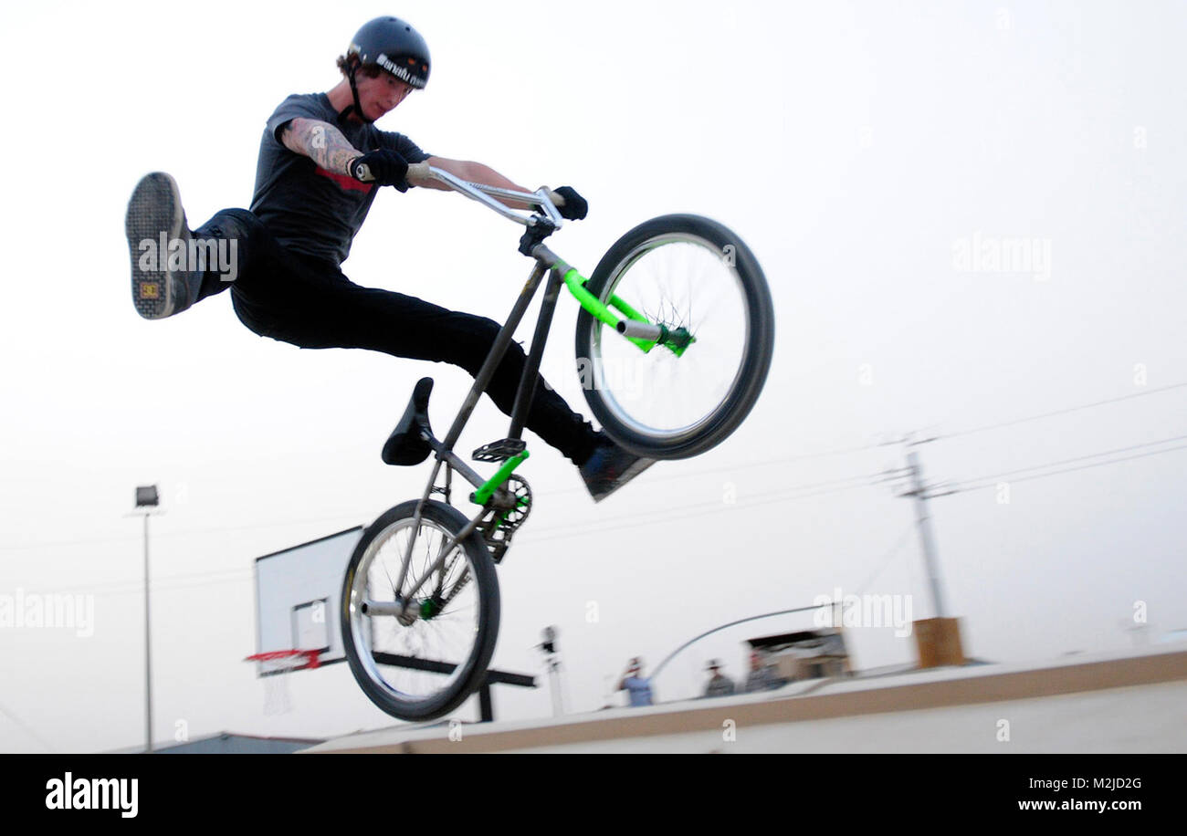 Jumping off a quarter pipe by 1st Armored Division and Fort Bliss Stock ...