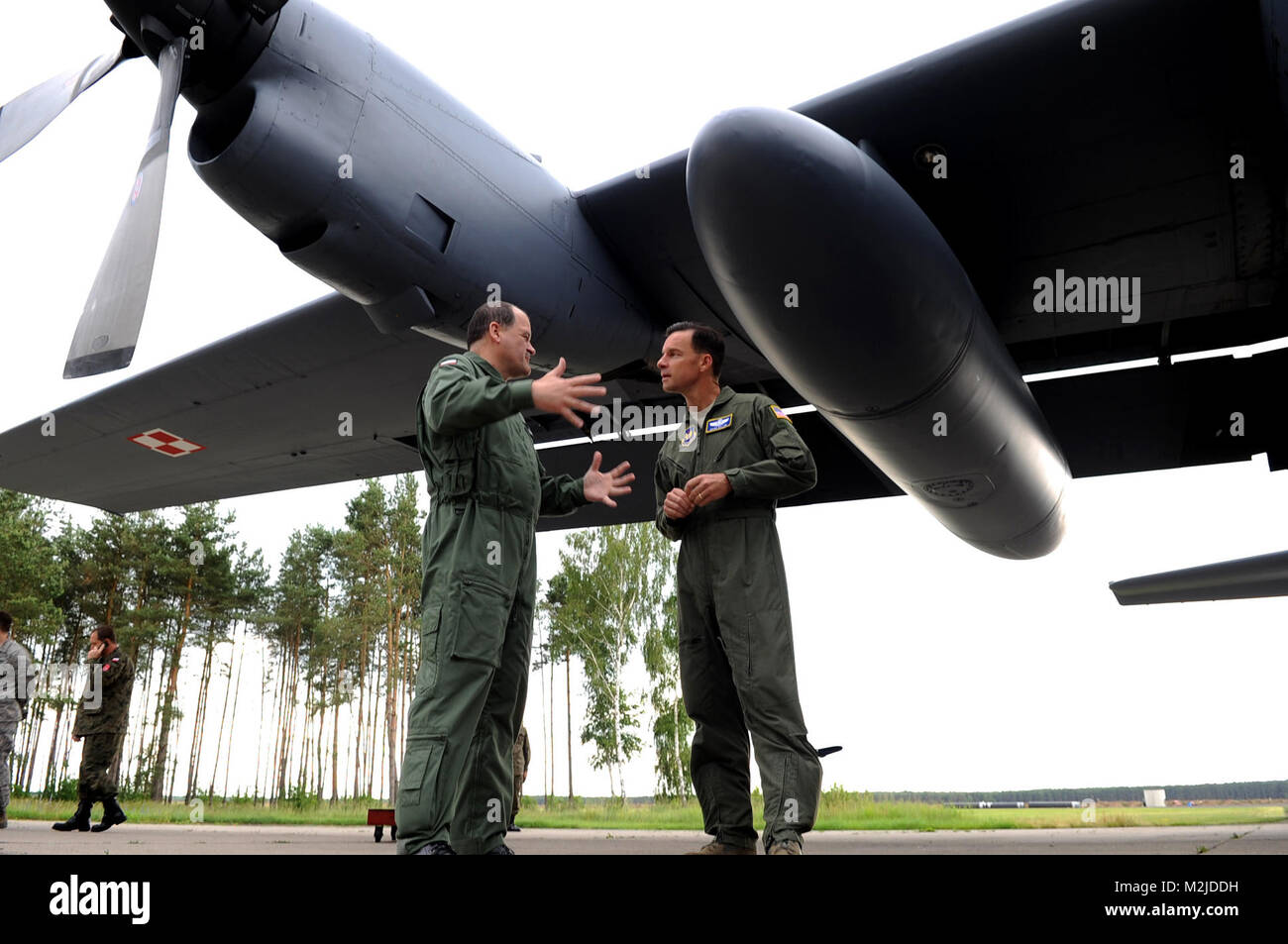 U.S. Air Force Brig. Gen. Mark Dillon, 86th Airlift Wing commander, and ...