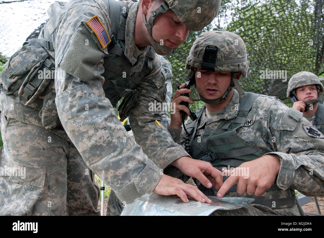 Spc. Kyle Mustin (RIGHT) a resident of Prauge and a forward observer ...