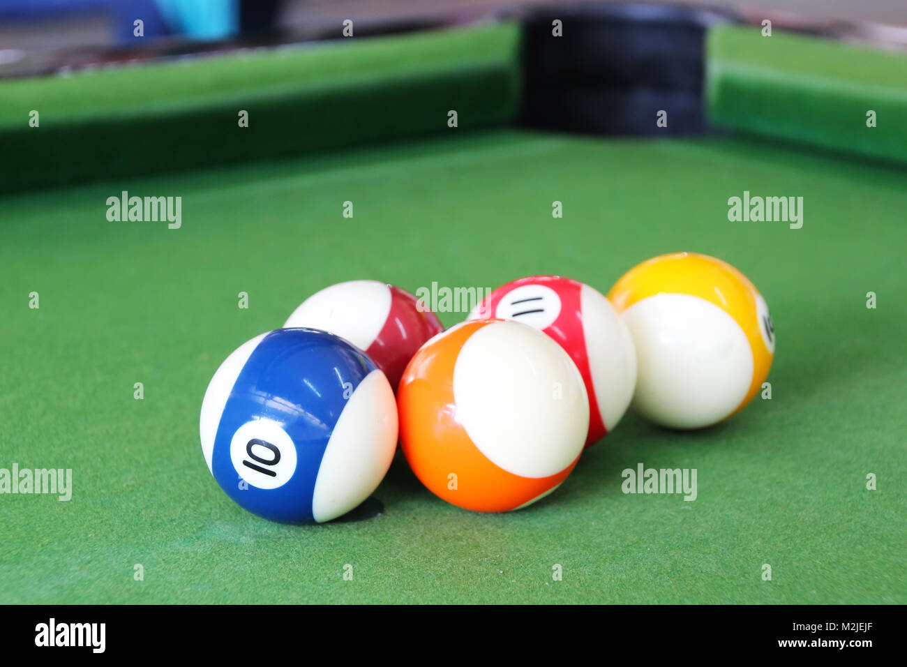 Pool table ball set up hi-res stock photography and images - Alamy