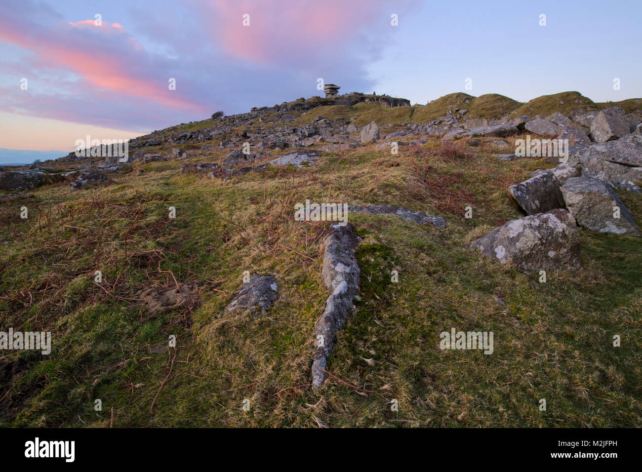 Stowes Hill Minions looking up towards the iconic Cheesewring Stock ...
