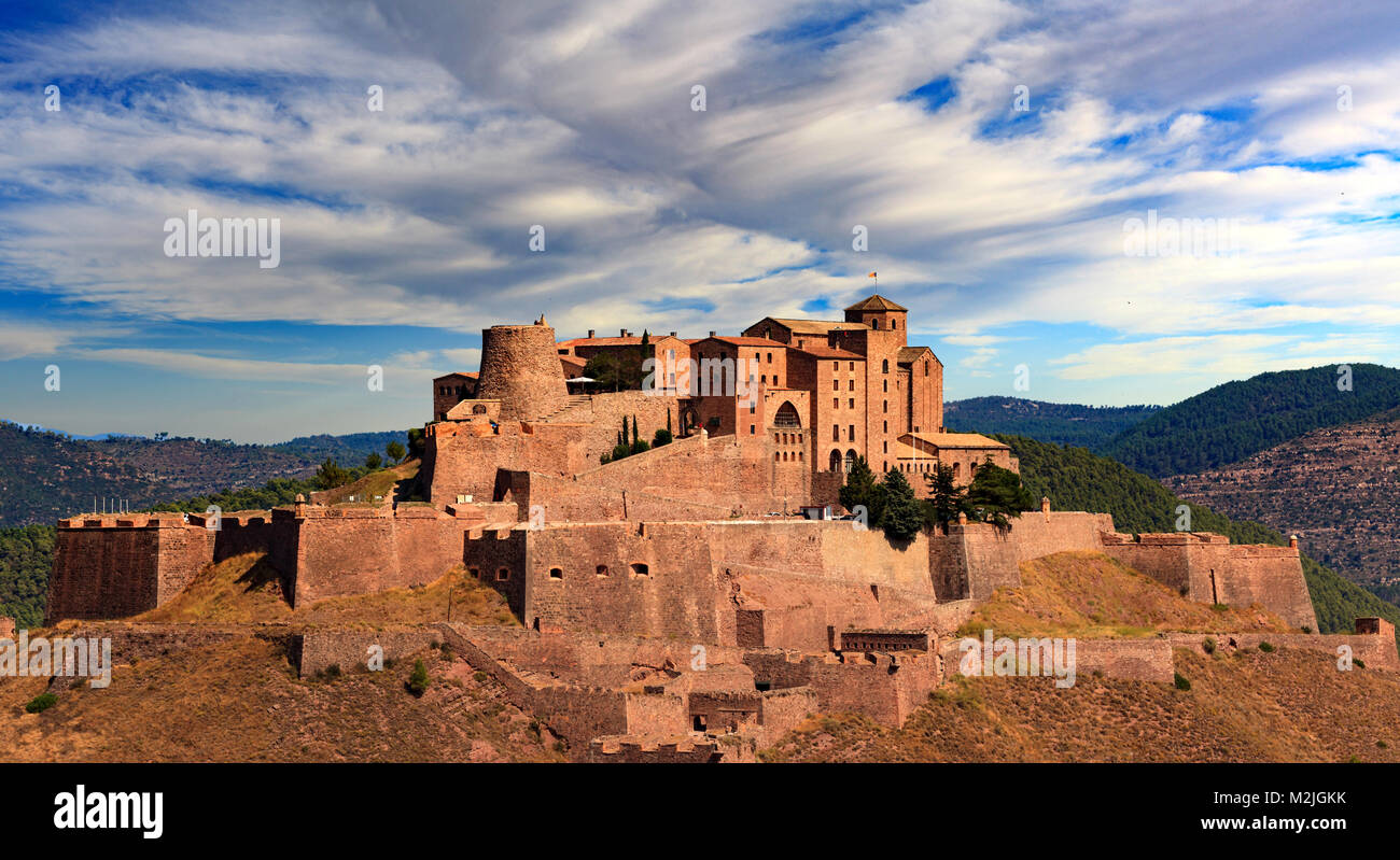 The castle of Cardona, Catalonia, Spain Stock Photo - Alamy