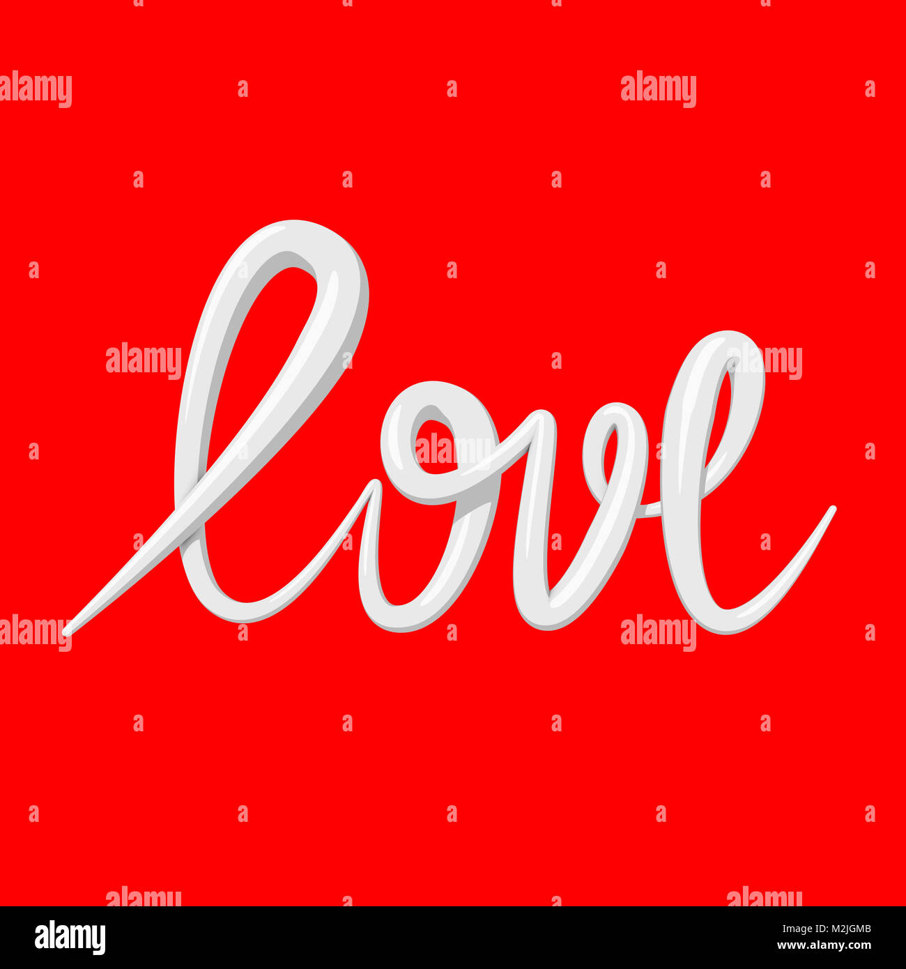Love calligraphy 3D text. romance, valentines concept Stock Photo - Alamy