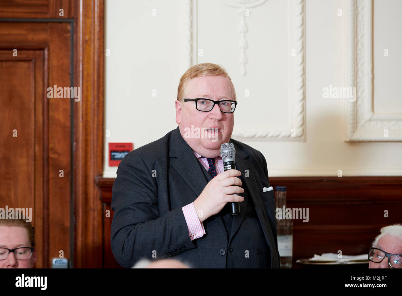 Simon Heffer at the Oldie Literary Lunch 08/02/18 Stock Photo - Alamy