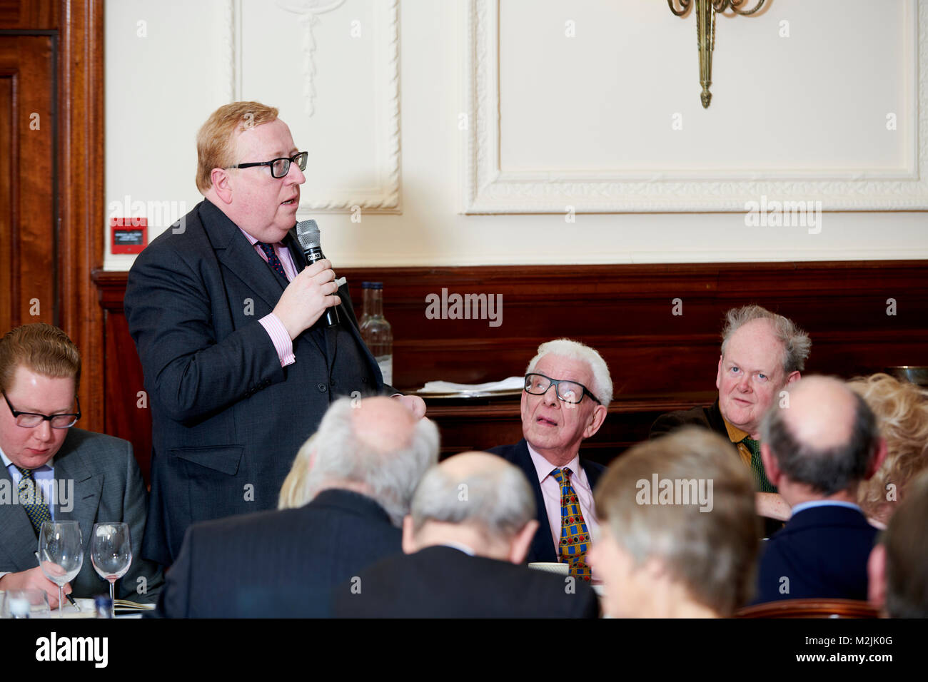 Simon Heffer at the Oldie Literary Lunch 08/02/18 Stock Photo - Alamy