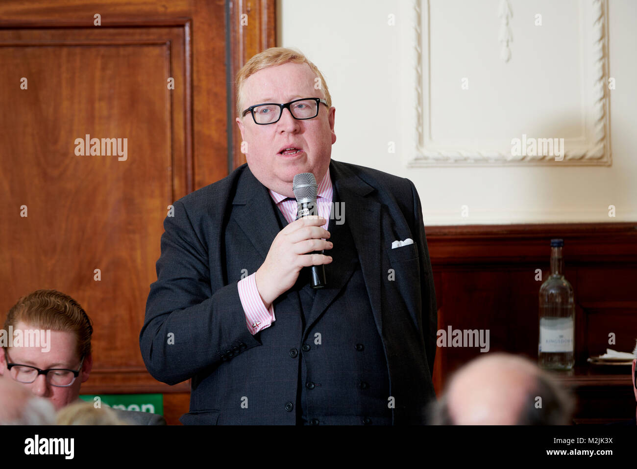Simon Heffer at the Oldie Literary Lunch 08/02/18 Stock Photo - Alamy