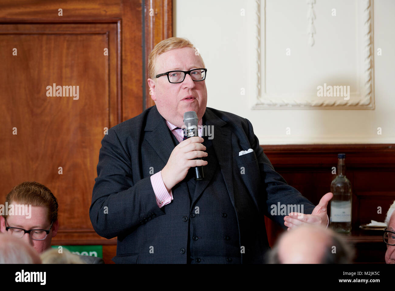 Simon Heffer at the Oldie Literary Lunch 08/02/18 Stock Photo - Alamy