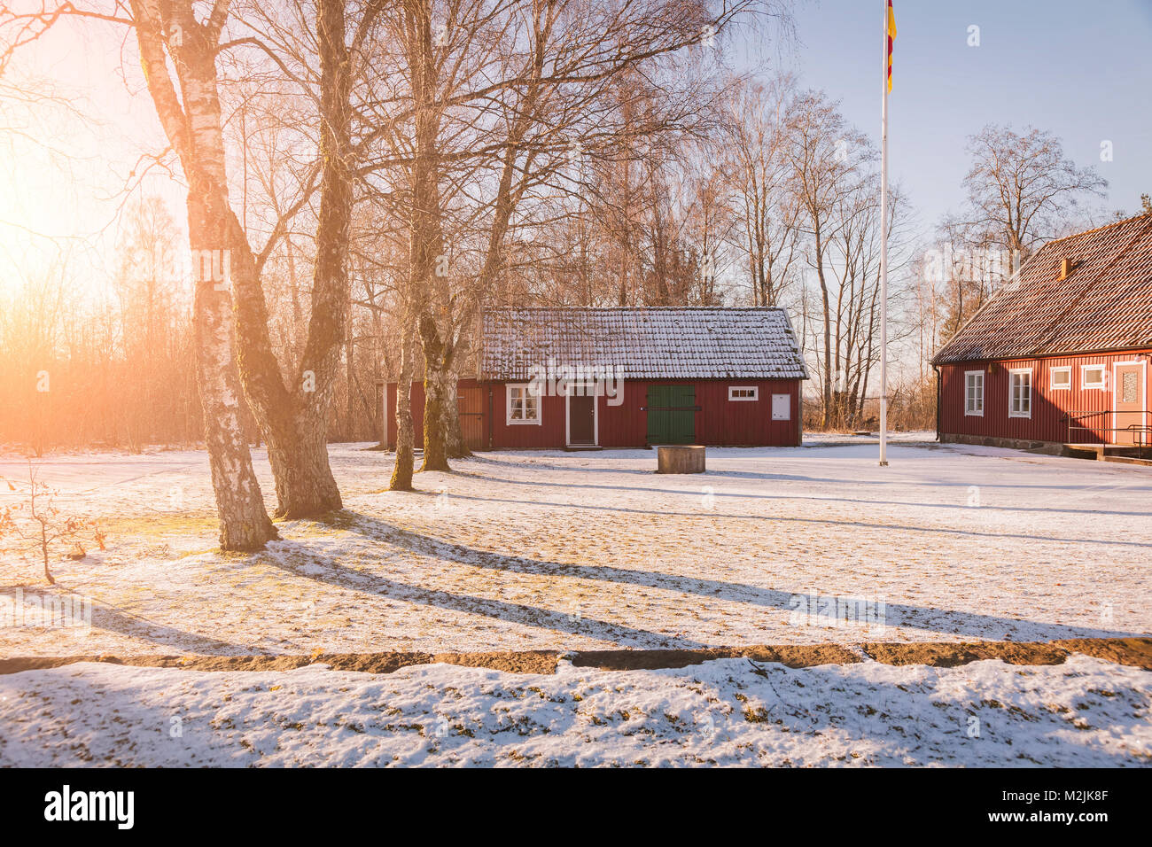 Traditional swedish farm house hi-res stock photography and images - Alamy