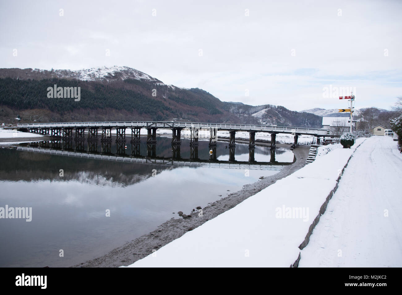 Penmaenpool toll bridge Stock Photo - Alamy