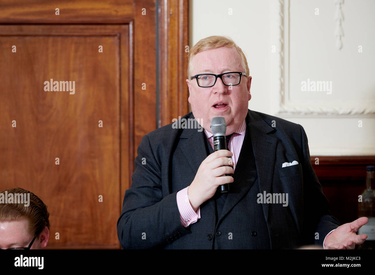 Simon Heffer at the Oldie Literary Lunch 08/02/18 Stock Photo - Alamy