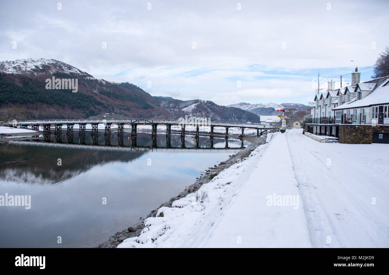 Penmaenpool toll bridge Stock Photo - Alamy