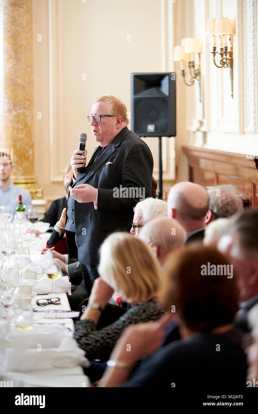 Simon Heffer at the Oldie Literary Lunch 08/02/18 Stock Photo - Alamy