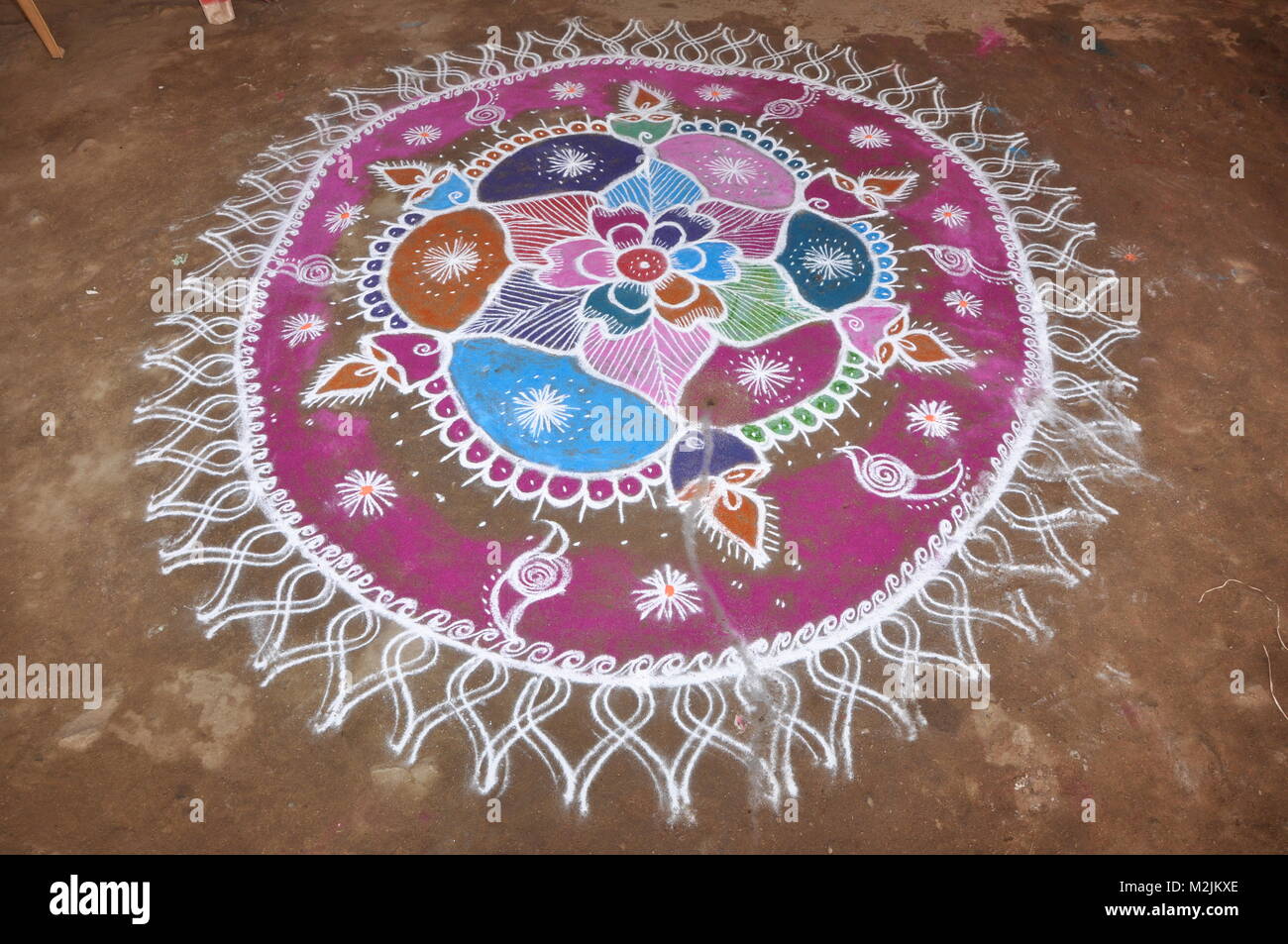Cloth decorations. At the festival occasion Pandal Stock Photo - Alamy