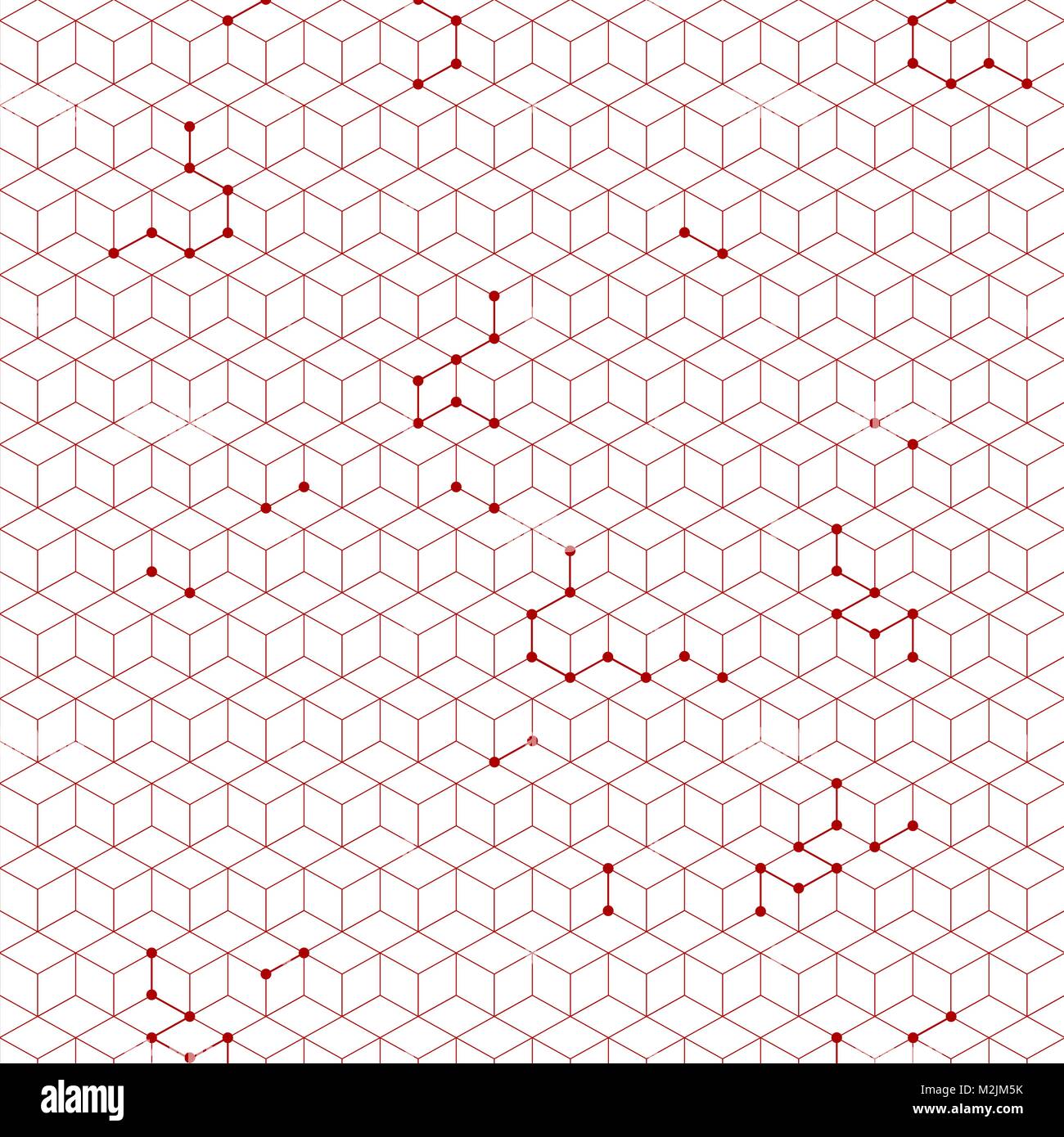 Hexagon geometric pattern. Technology element. Vector illustration ...
