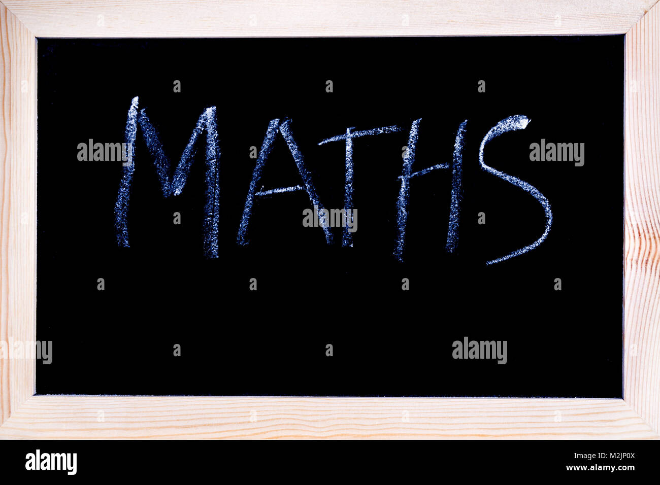 Maths concept school blackboard hi-res stock photography and images - Alamy