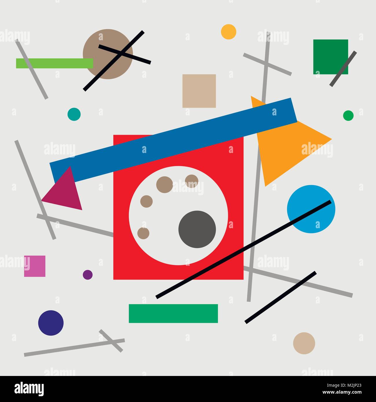 Illustration of retro phone with dial-up. Geometric illustration of ...