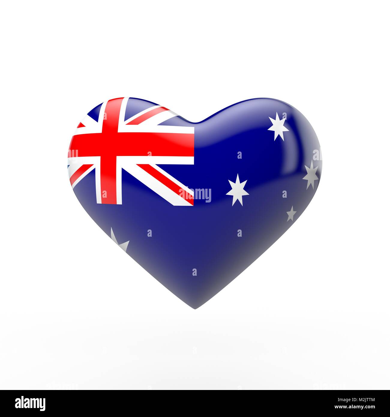 Heart Shape Australian Flag Icon High Resolution Stock Photography and ...