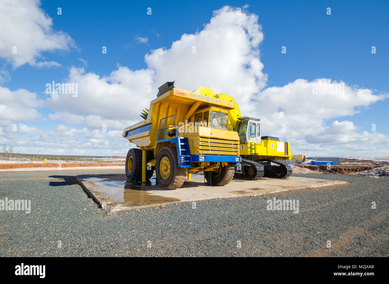 Quarry dump at the field Stock Photo - Alamy