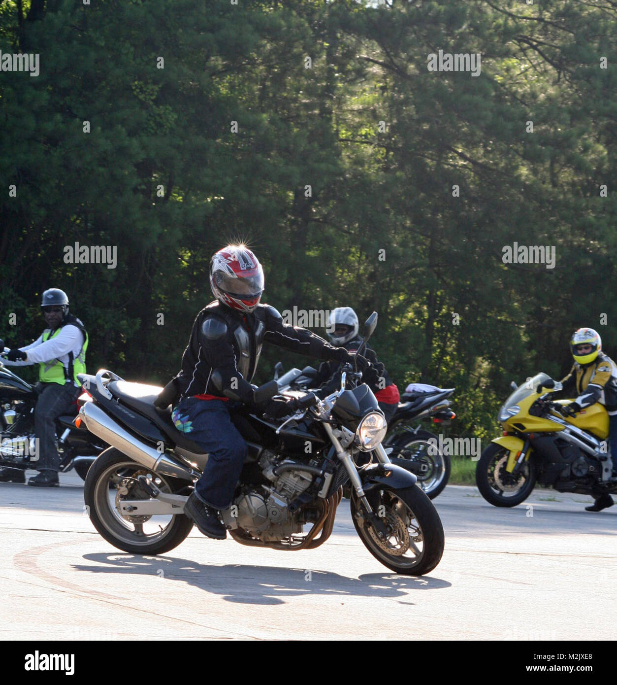 Soldiers practice motorcycle safety by Georgia National Guard Stock ...