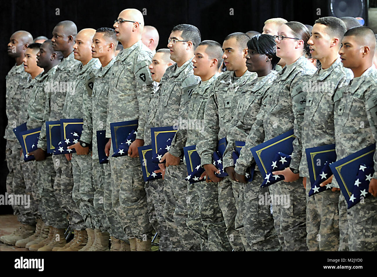 Pledge of allegiance by 1st Armored Division and Fort Bliss Stock Photo ...