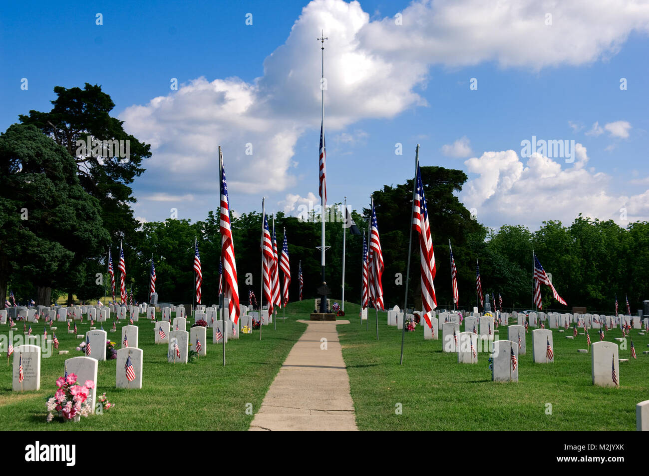 Fort Gibson Cemetery by Oklahoma National Guard Stock Photo - Alamy