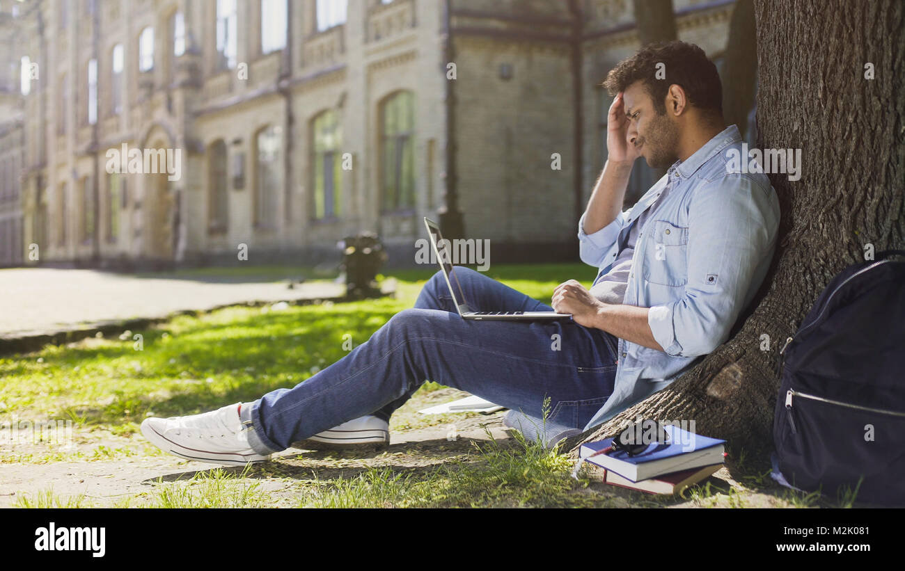 Upset College Student