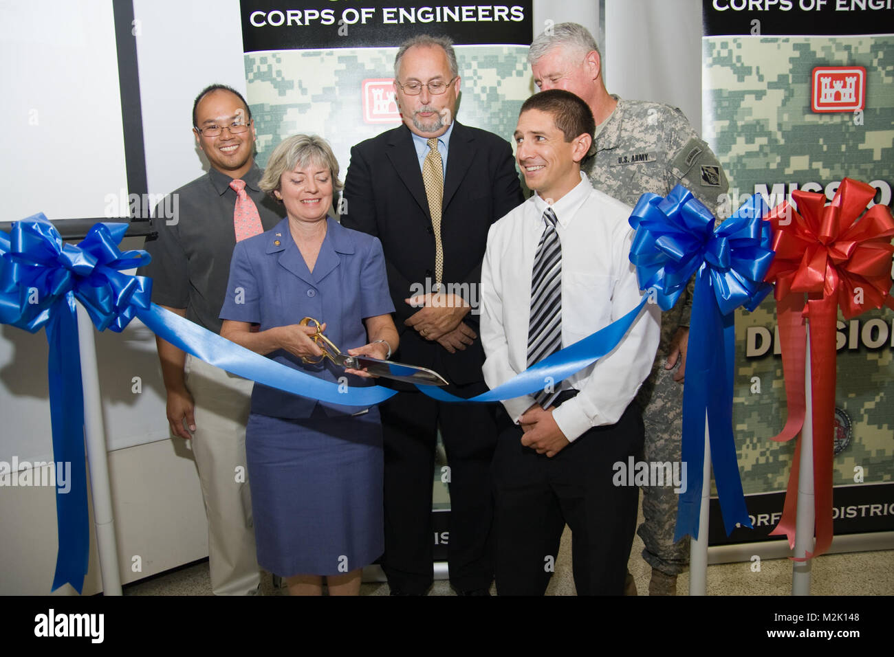 Eric Legaspi, Mark Mansfield, Lt. Gen. Robert L. Van Antwerp (back left ...