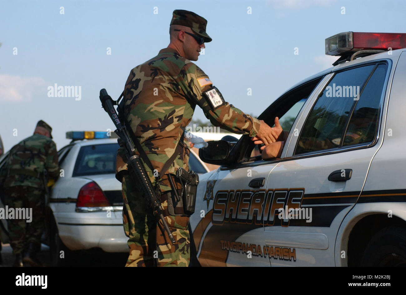 Hammond, LA. SSG Chet Milkey of Sylva NC of the 113th QRF, Quick ...
