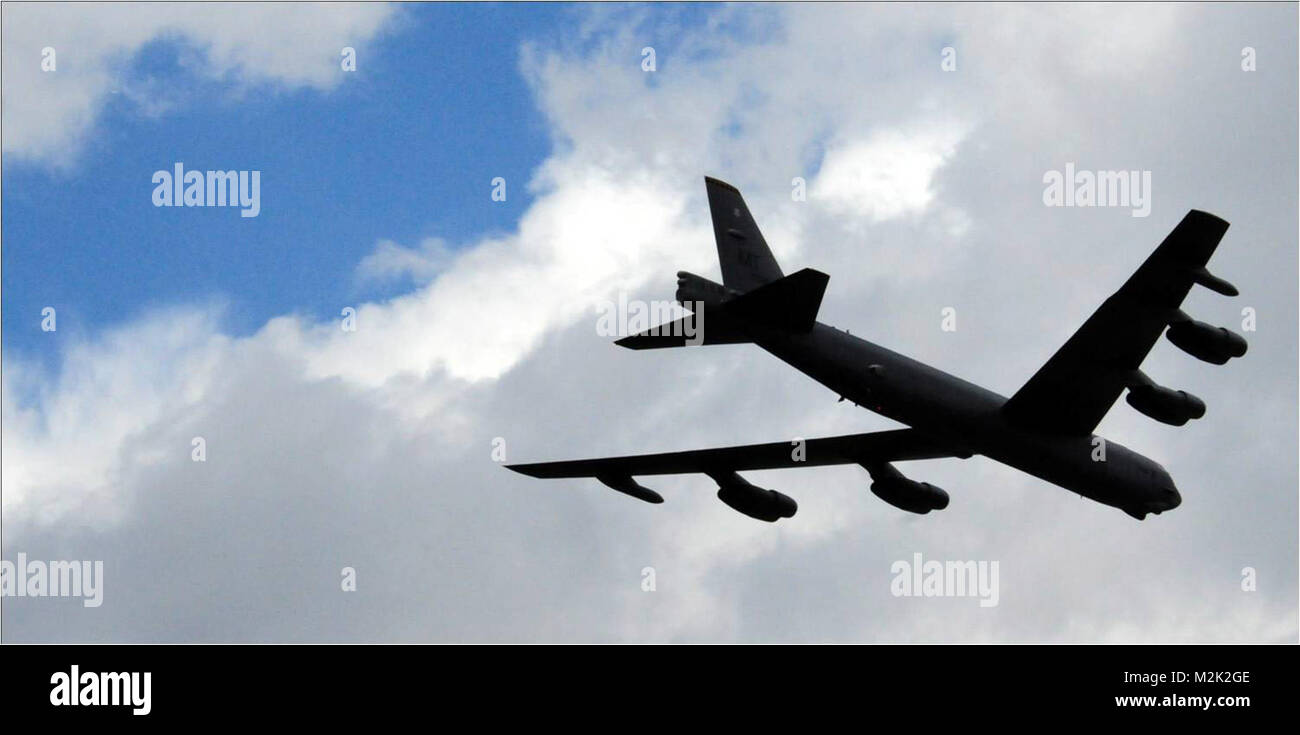 B-52H performs flyover in U.K. by EUCOM Stock Photo - Alamy