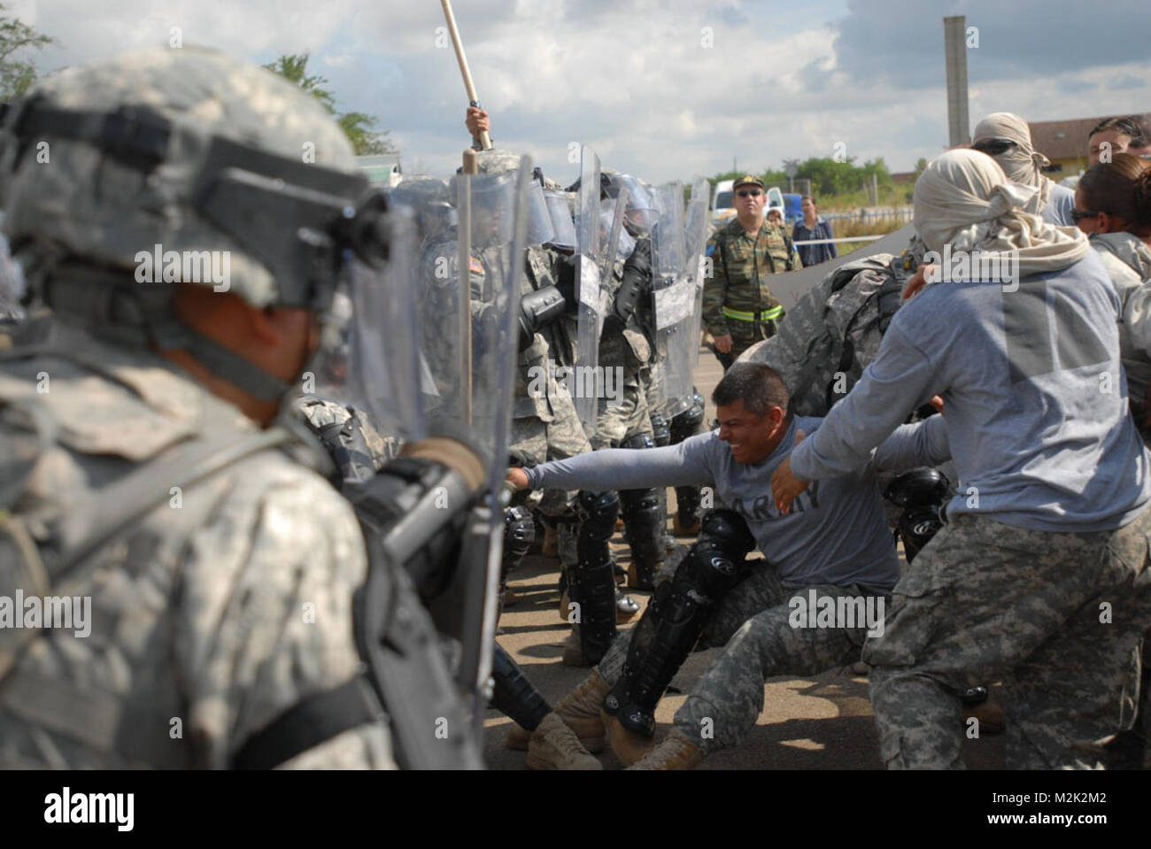 A Soldier from A Company 1st Battalion, 296th Infantry, Multinational ...
