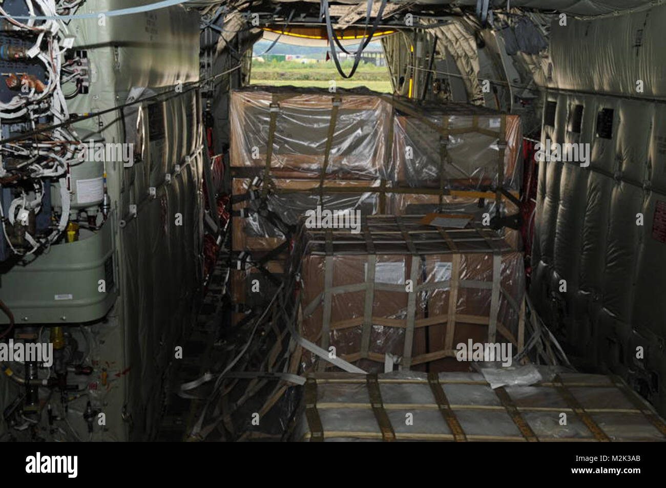 Firefighting equipment lines Air Force plane cargo bay by EUCOM Stock ...