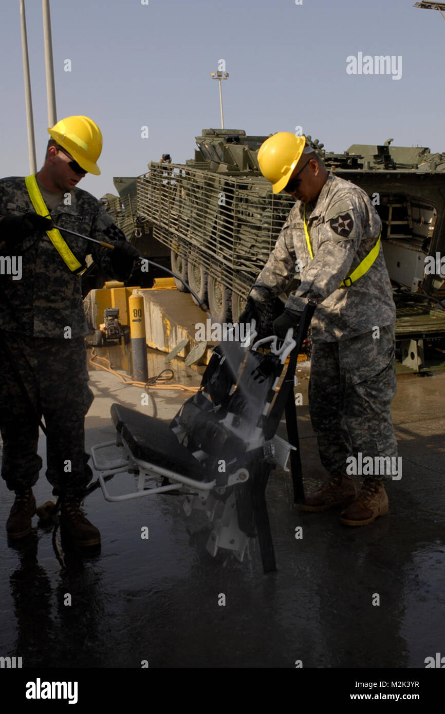 Stryker Soldiers take over wash racks, prepare for redeployment by 1st ...