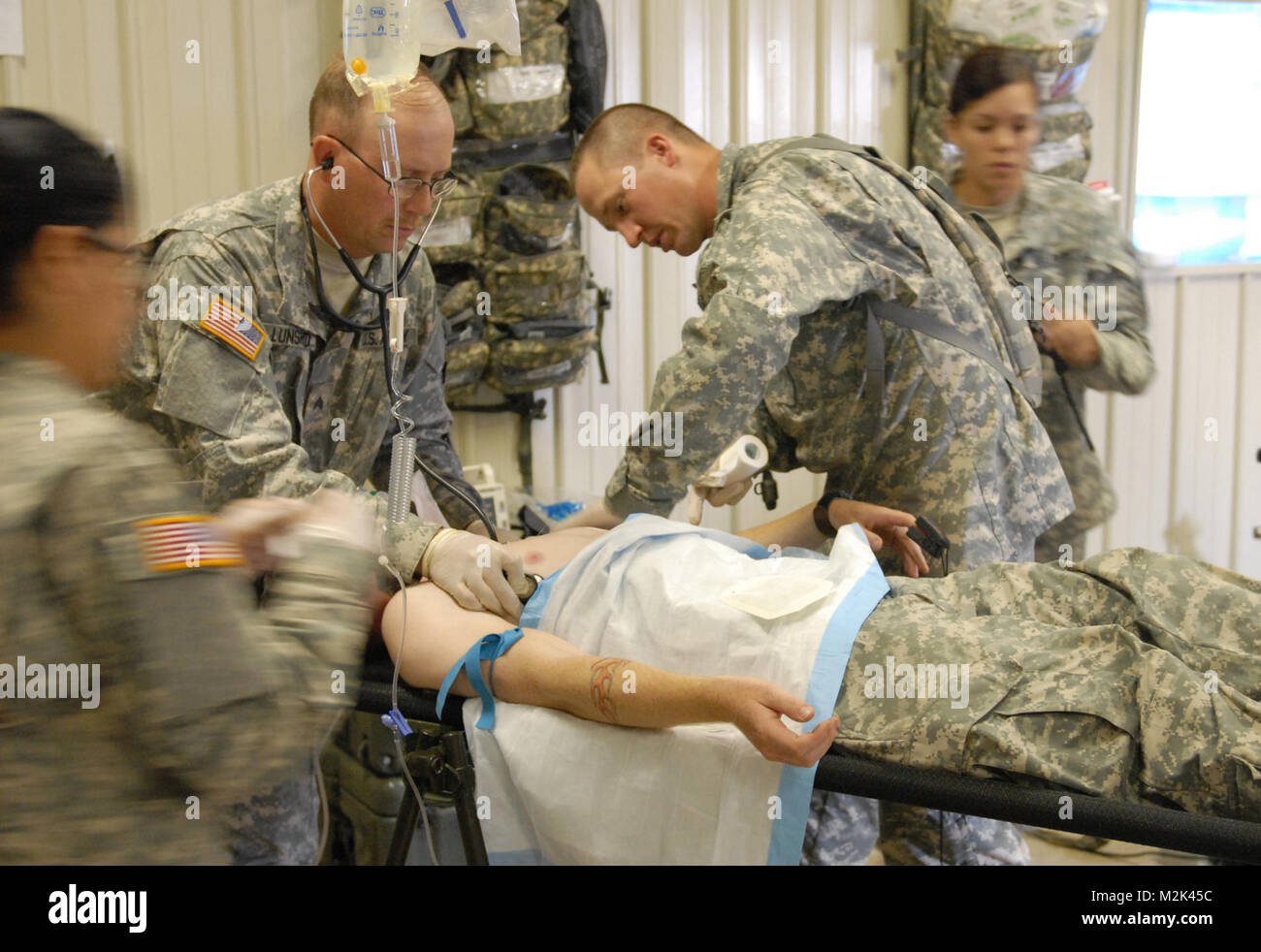 Soldiers from the 202nd Brigade Support Battalion tactical medical ...