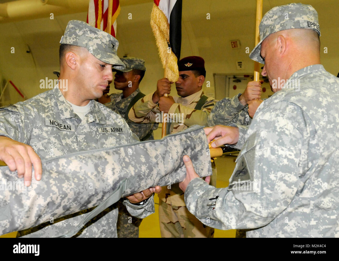 Uncasing ‘Highlanders’ CONTINGENCY OPERATING SITE MAREZ, Iraq – Colonel ...