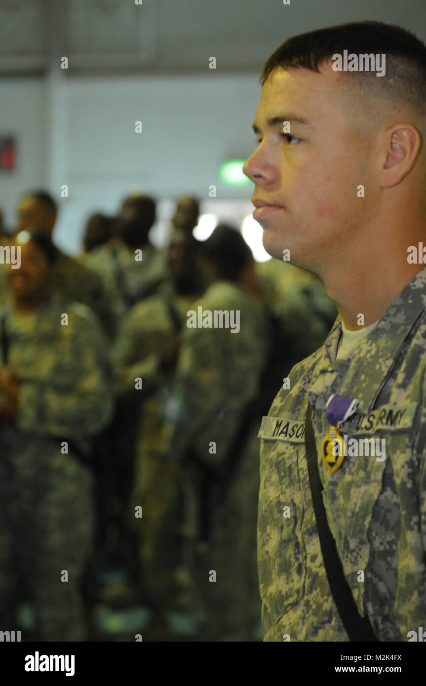 Standing among fellow Soldiers by 1st Armored Division and Fort Bliss ...