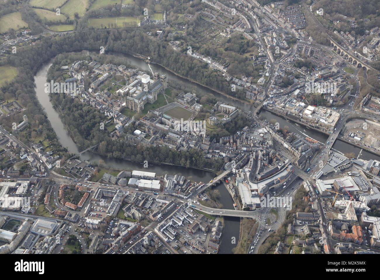 Durham cathedral aerial view hi-res stock photography and images - Alamy