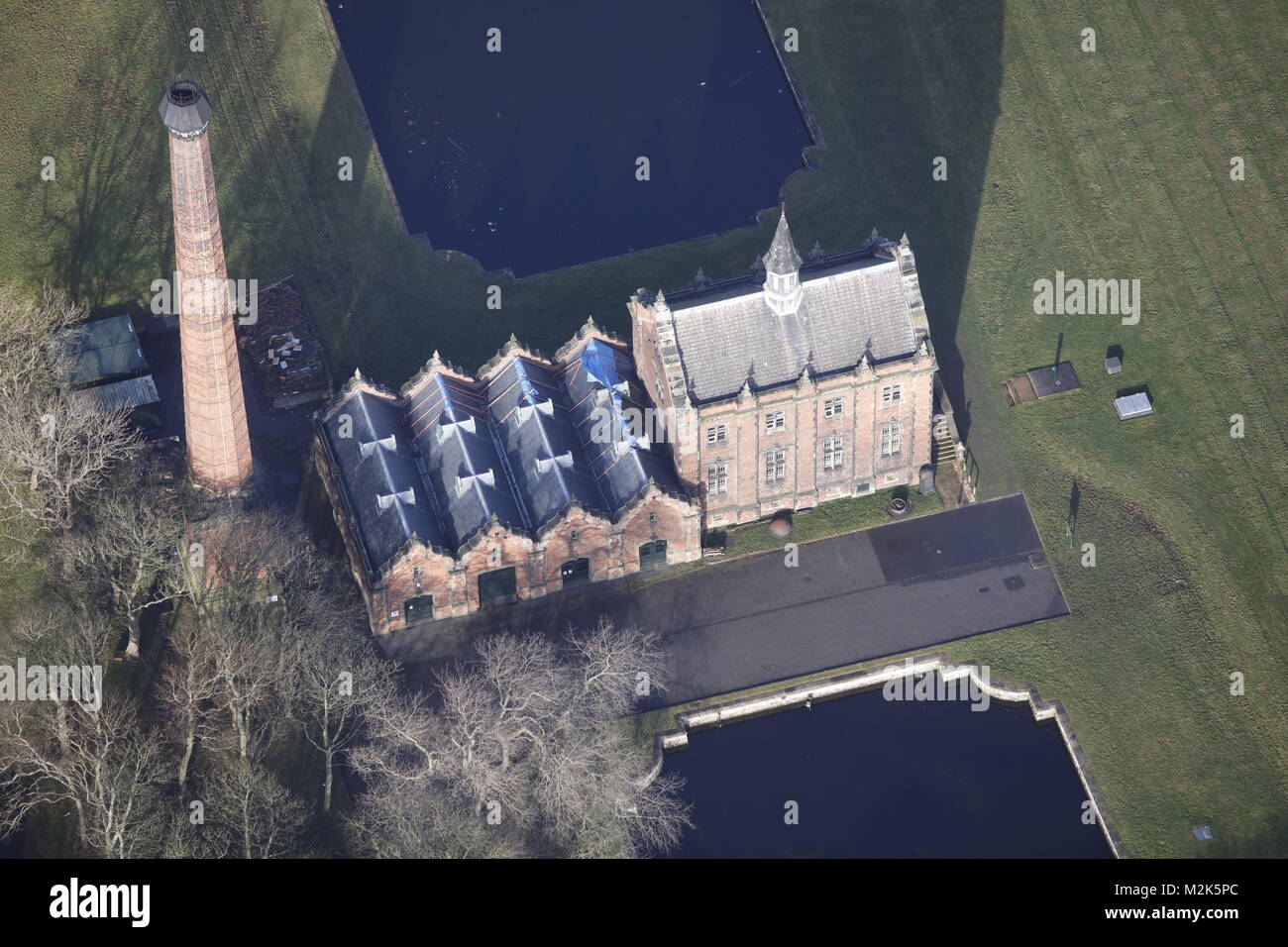 An aerial view of the Ryhope Engines Museum, Sunderland Stock Photo - Alamy