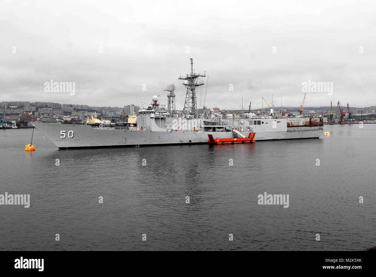 MURMANSK, Russia (September 8, 2010) – USS Taylor (FFG 50) moored in ...
