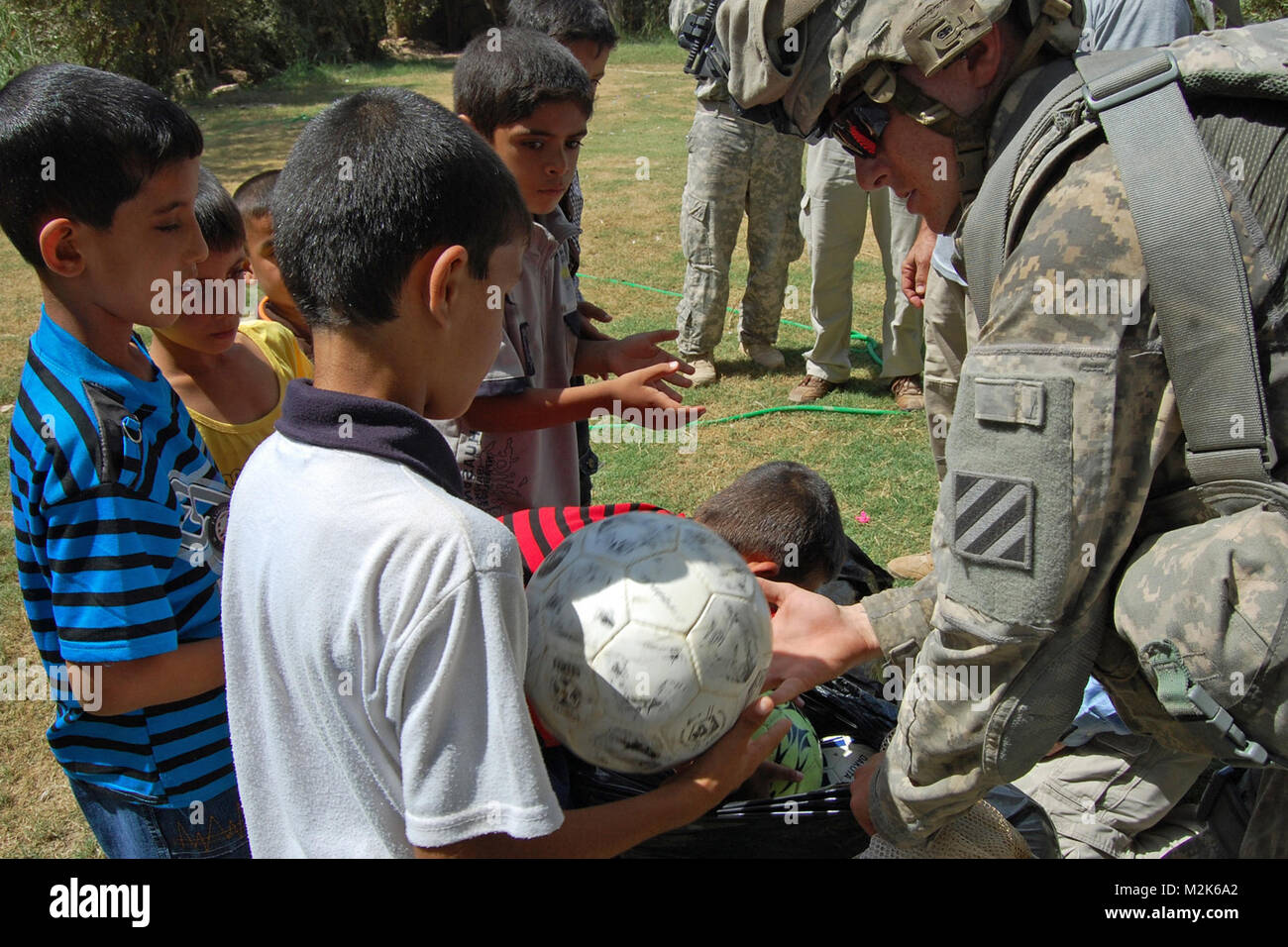 A new soccer ball by 1st Armored Division and Fort Bliss Stock Photo ...