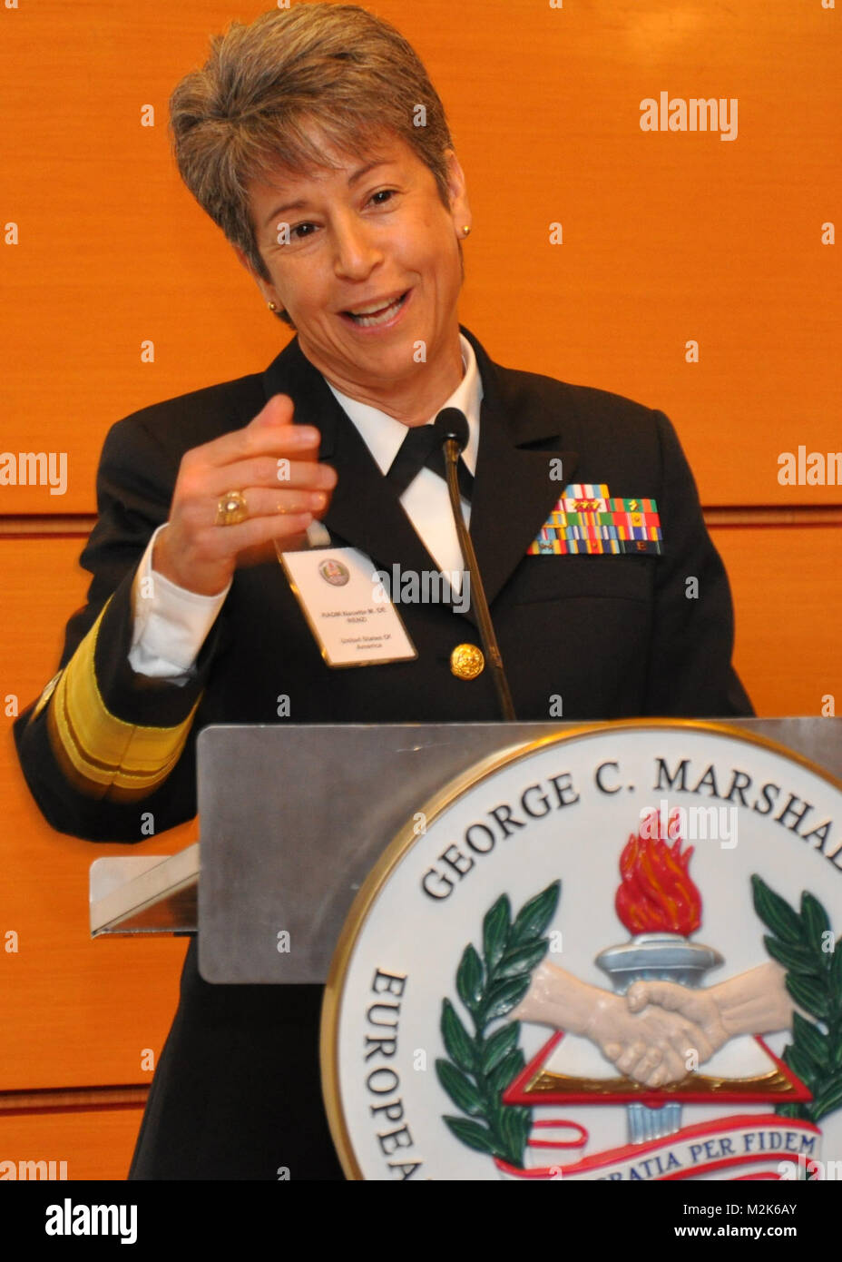 Rear Adm. Nan DeRenzi by EUCOM Stock Photo - Alamy