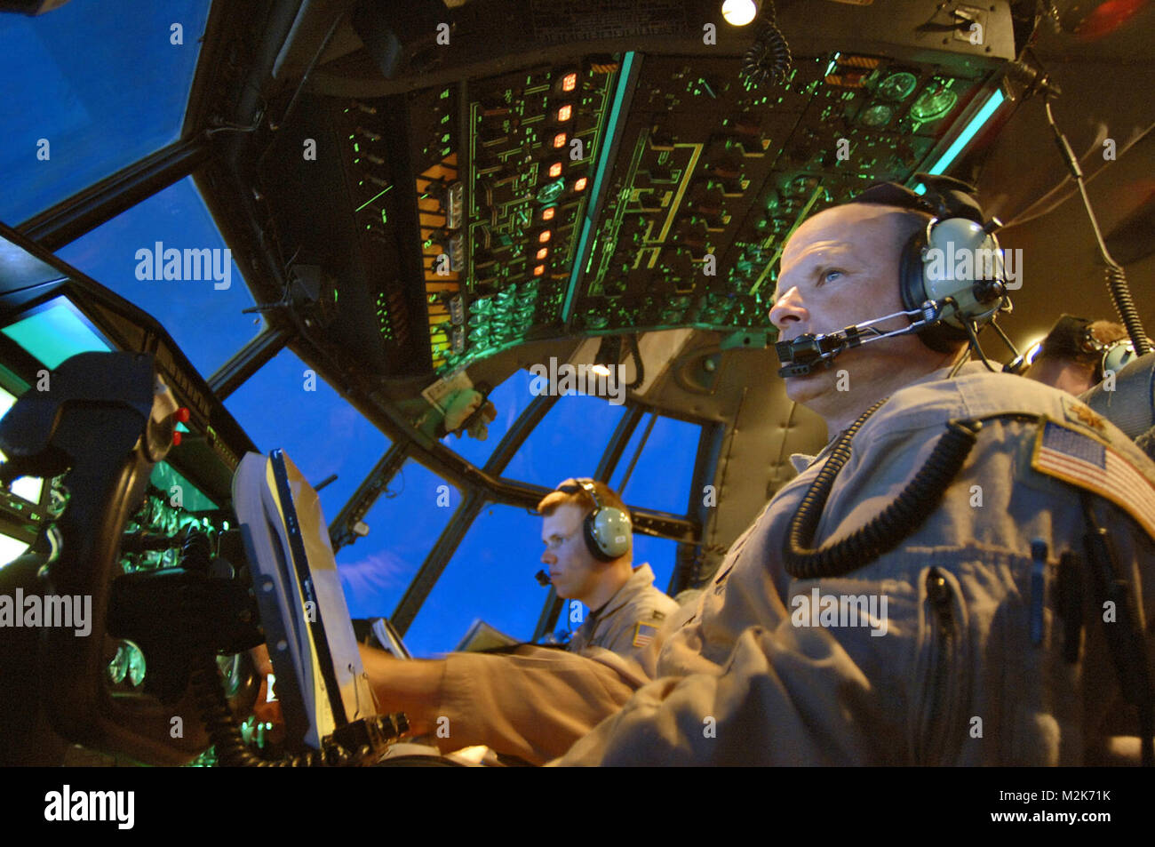 Major Mike Steigerwald (right), pilot and Capt. Brady Ohr (left ...
