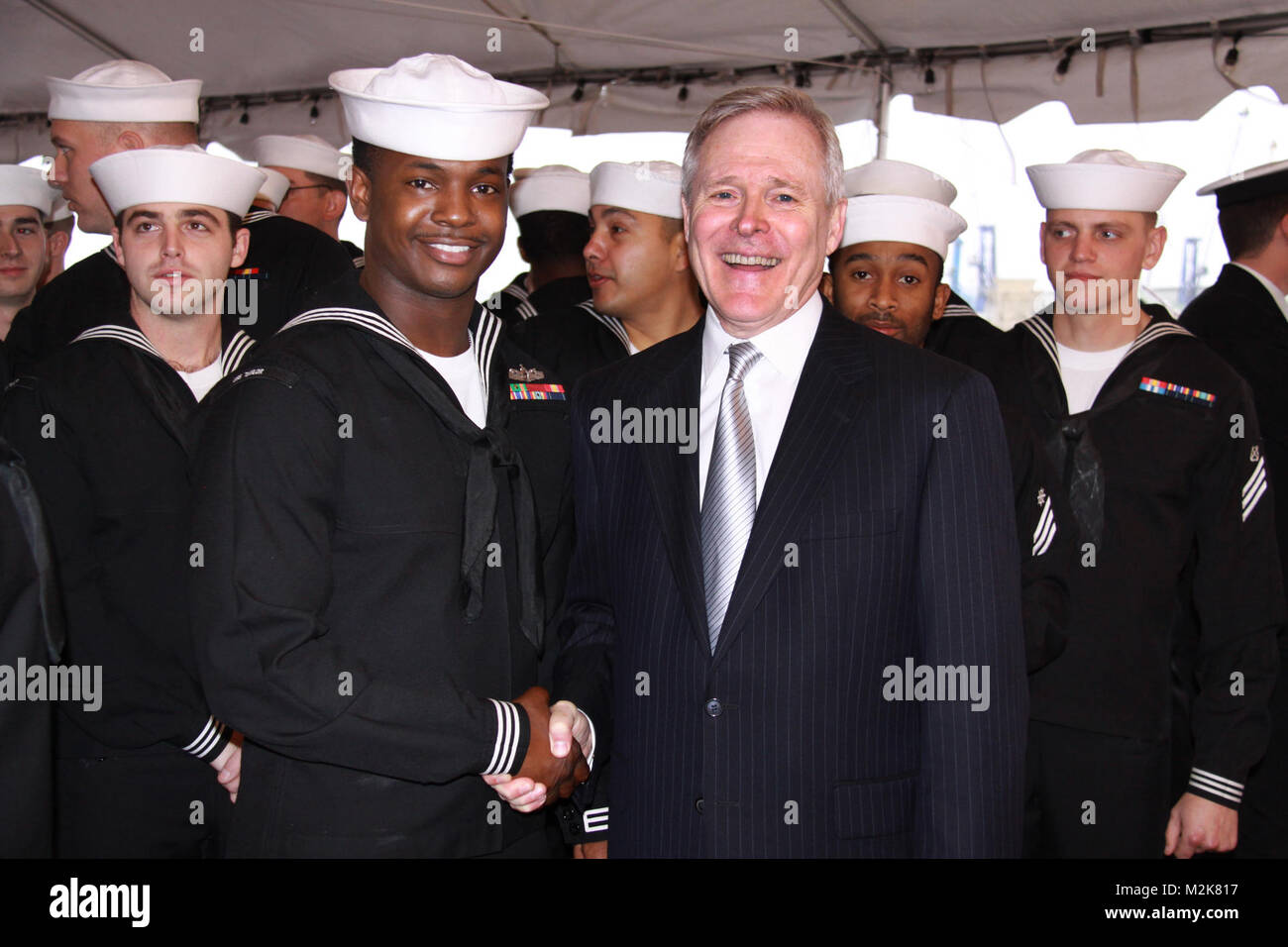 SECNAV visits USS Taylor by EUCOM Stock Photo - Alamy