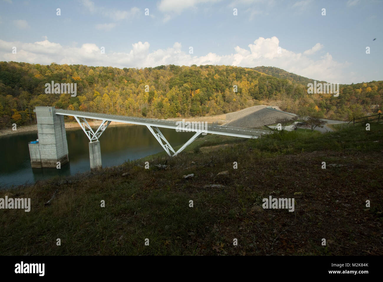 Gathright Dam, located in Alleghany County, Va., impounds the water ...