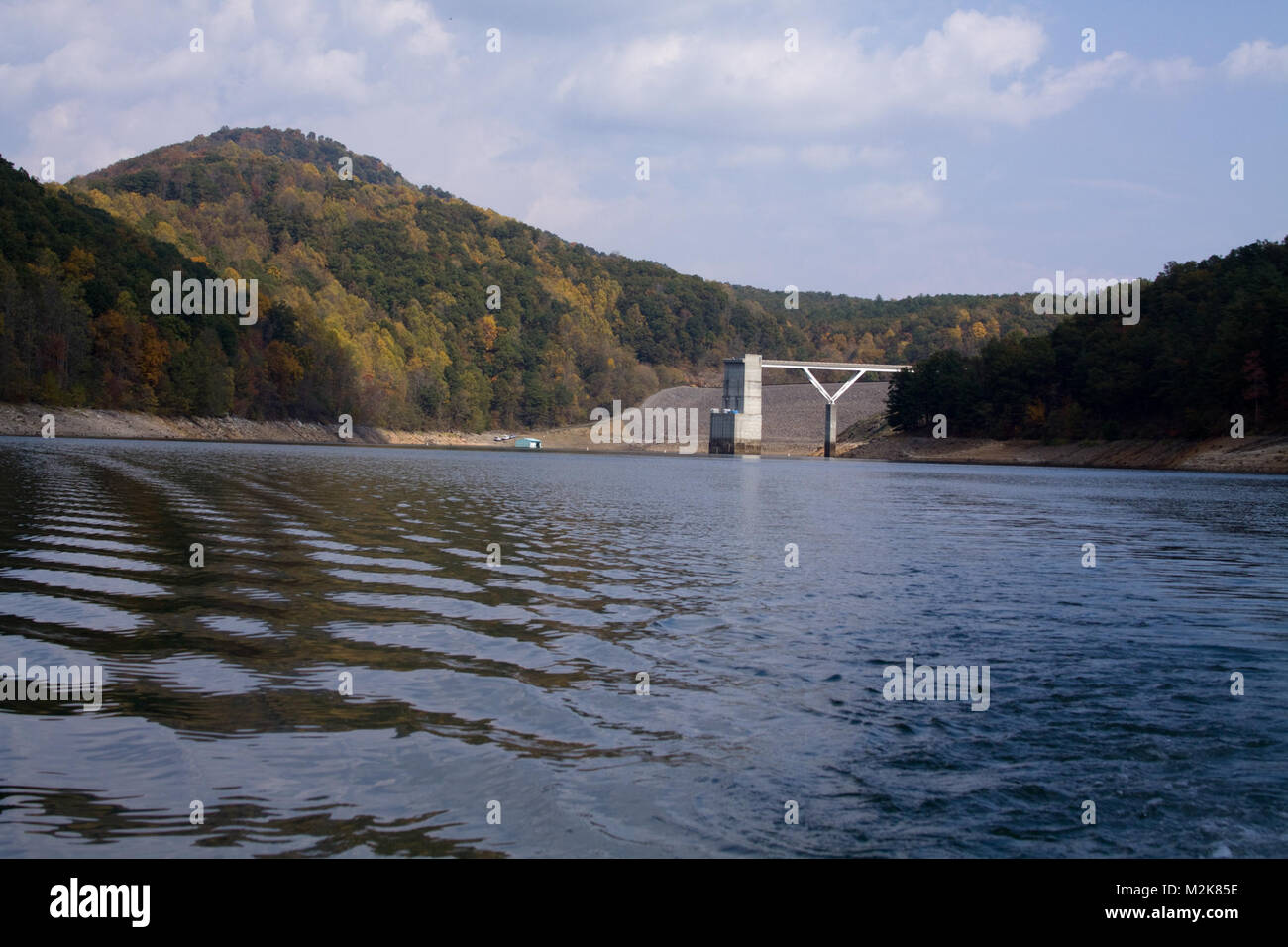 Gathright Dam, located in Alleghany County, Va., impounds the water ...