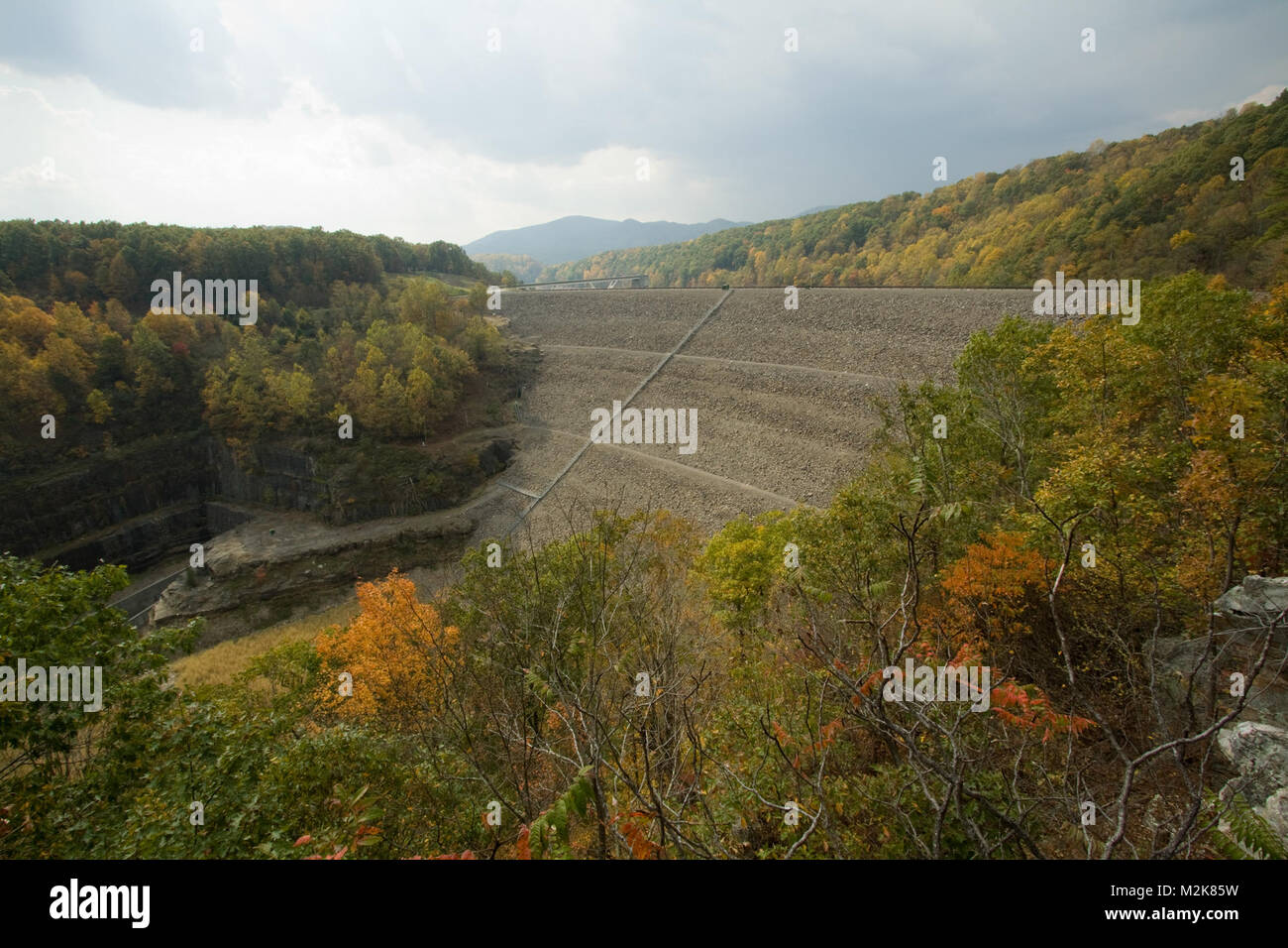 Gathright Dam, located in Alleghany County, Va., impounds the water ...