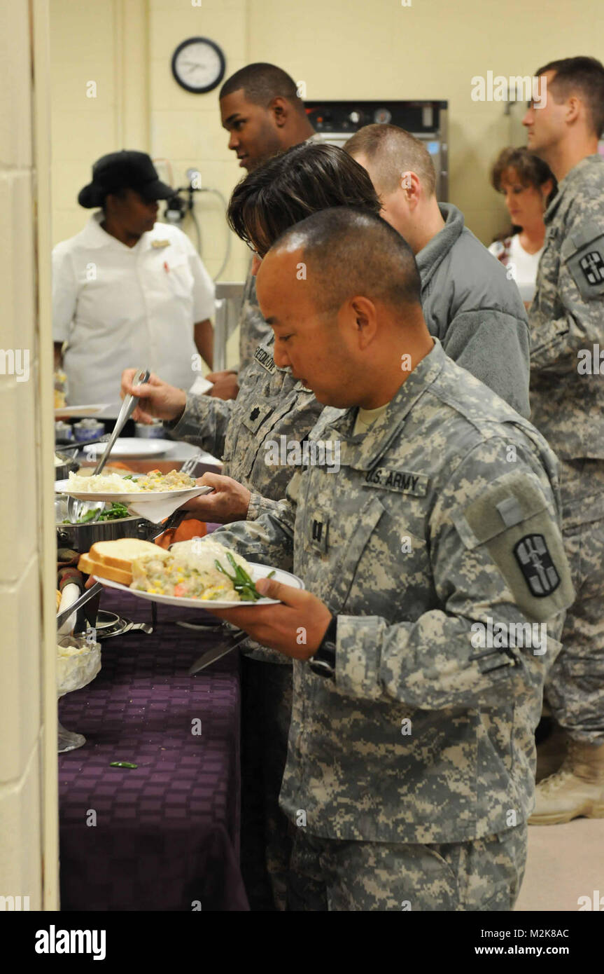 Capt. Nels Camerino of the 1908th Combat Stress Control Detachment gets ...