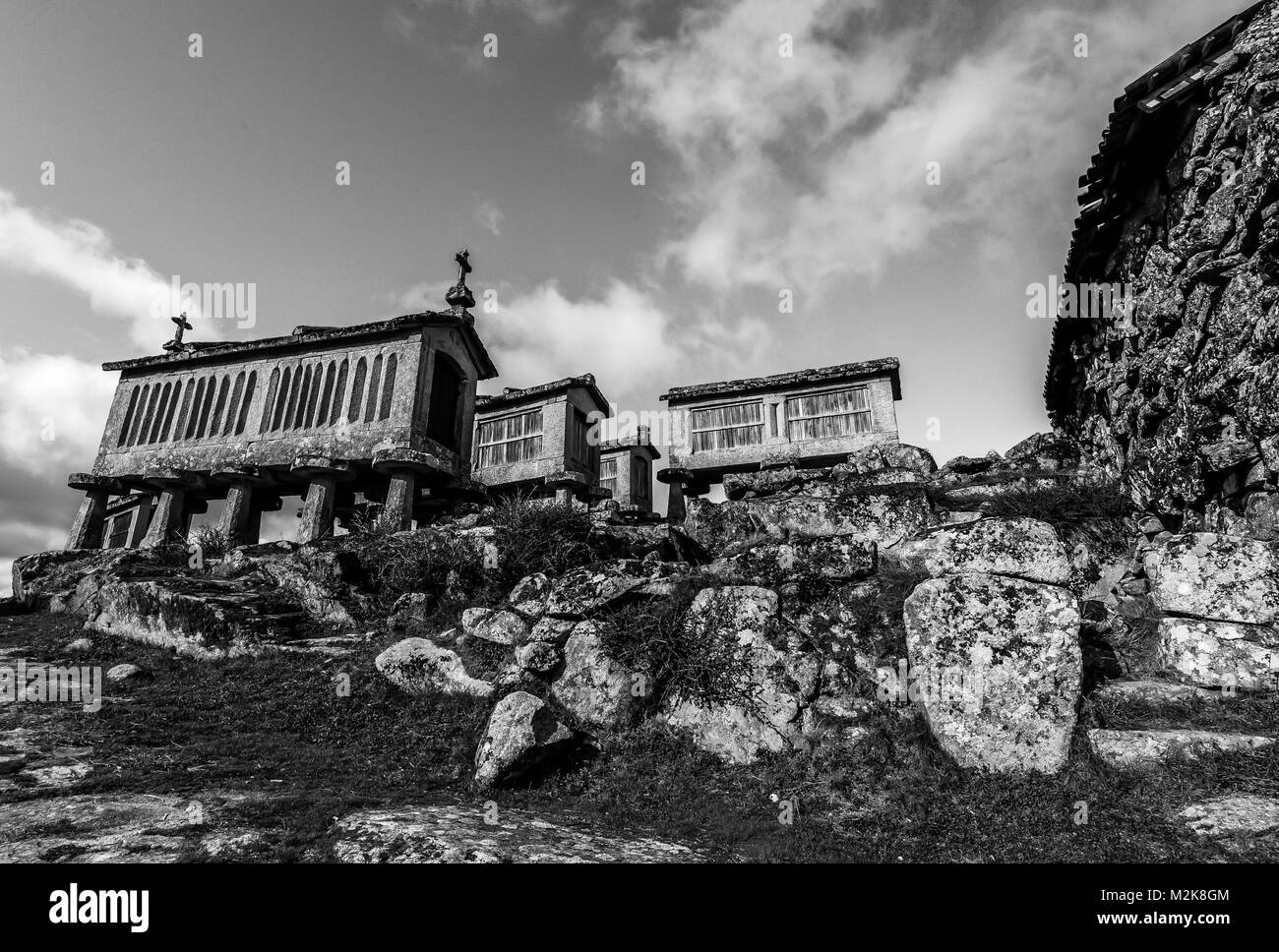 Old granaries Black and White Stock Photos & Images - Alamy