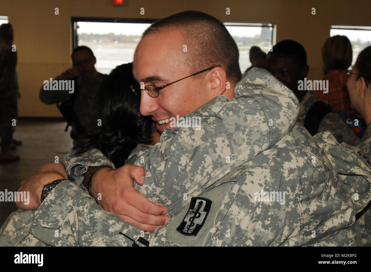 Spc. Grant Moxon from the 467th Combat Stress Control Detachment ...