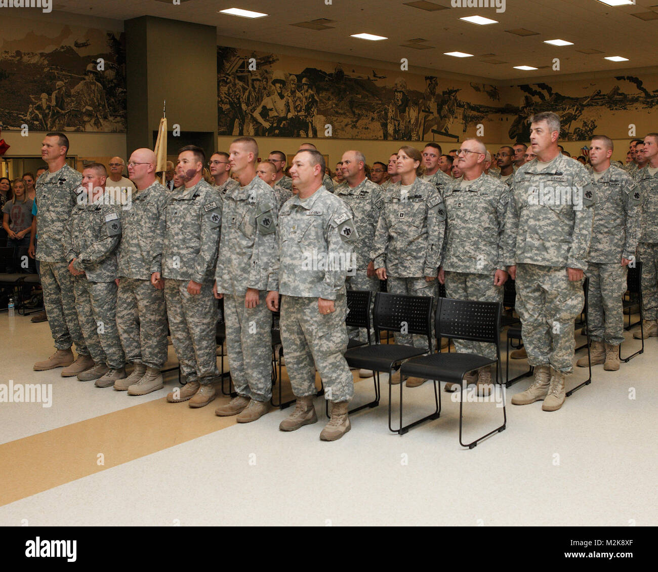 ADT return to Indiana 015 by Oklahoma National Guard Stock Photo - Alamy